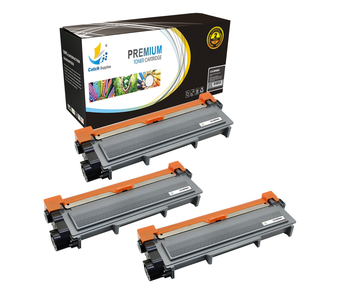Save More! 3 Pack TN660 Toner Cartridge - Catch Supplies